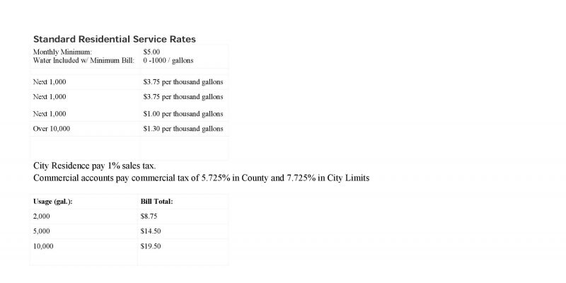 Rates & Policies | Public Water Supply District 2 of Cole County